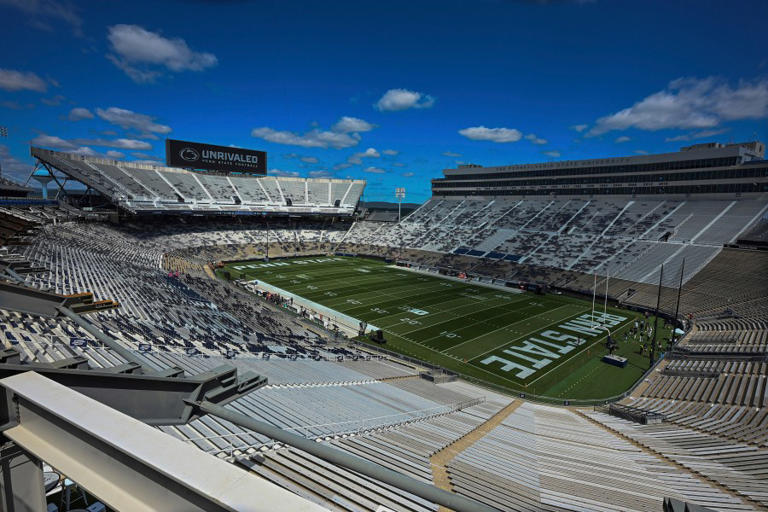 Penn State football shares behind the scenes tour of Beaver Stadium ...