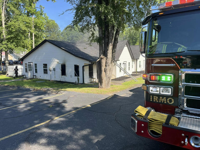 Structure fire in Irmo leaves business heavily damaged