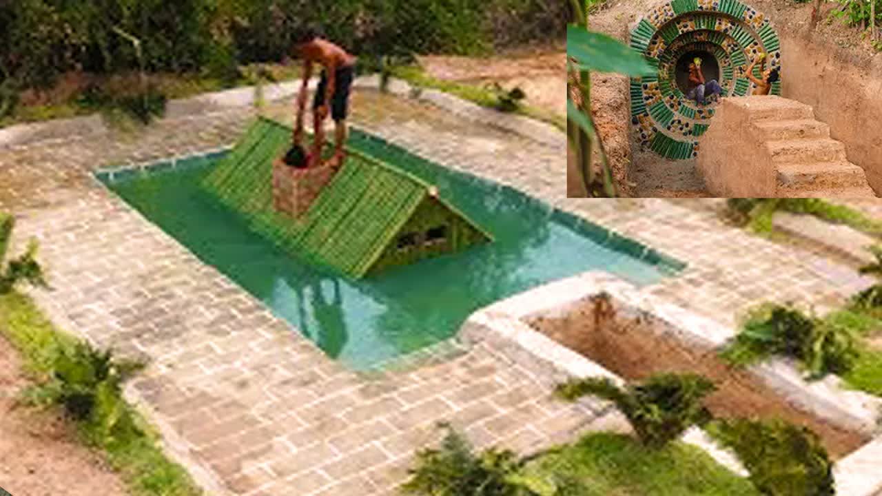 A lost underground temple... or a secret swimming pool?
