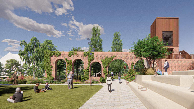 Footbridge work to link town with £18.7m project