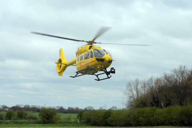 Air ambulance called to incident near Colchester city centre