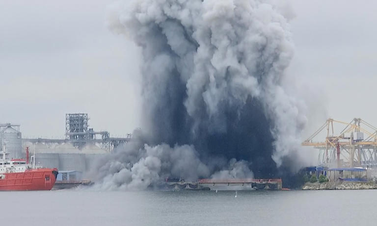 Marine drone explodes in NATO-member Romania port, sparking evacuation