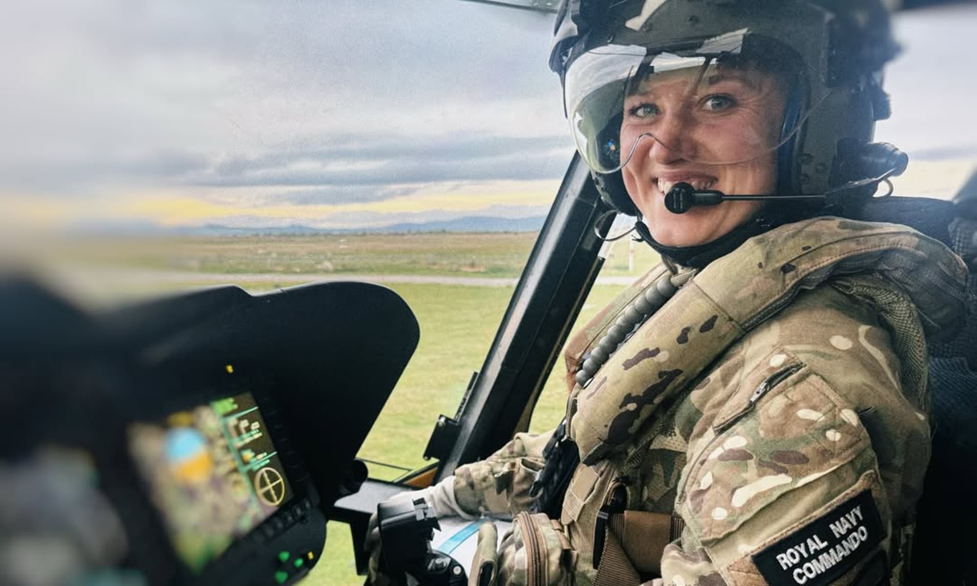 Britain's only female Navy commando shared photos of her flying ...