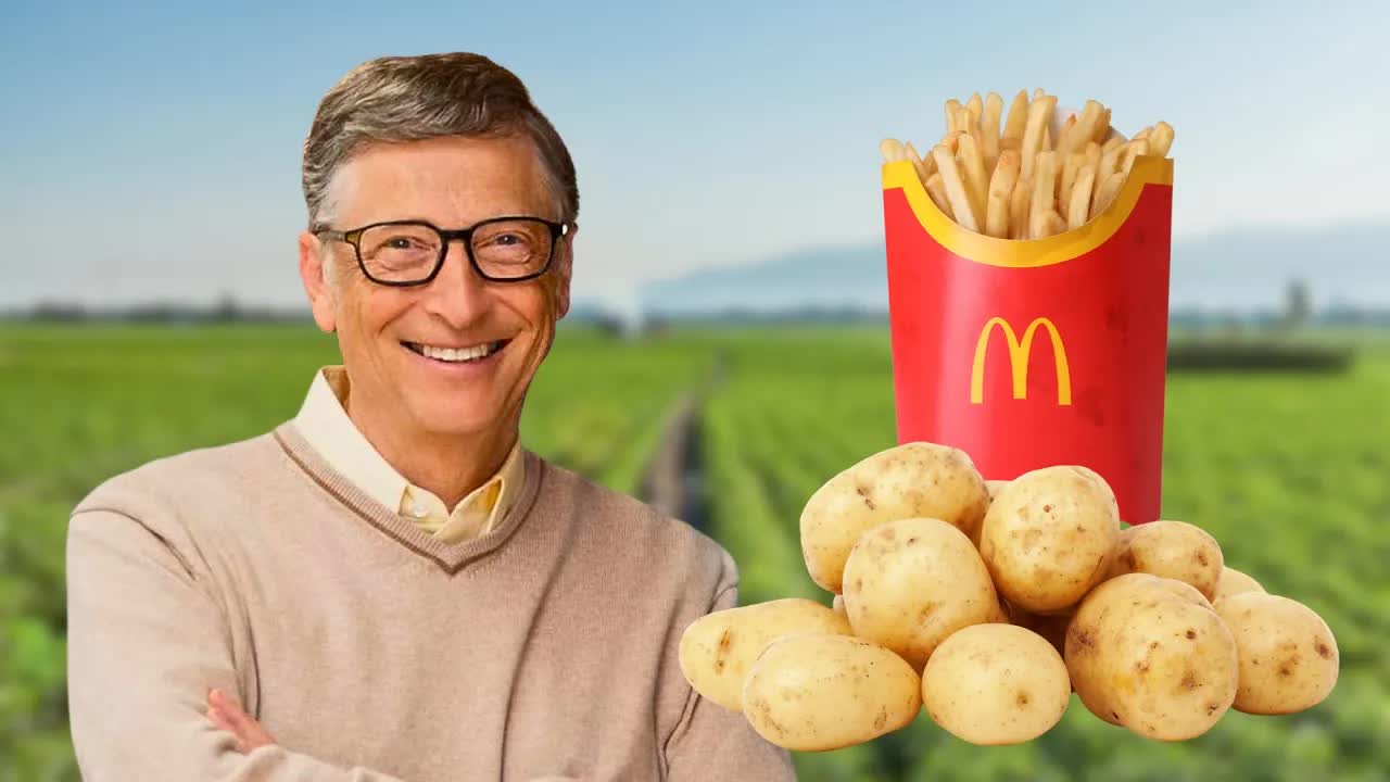 Bill Gates' massive farmland holdings and their link to McDonald's fries
