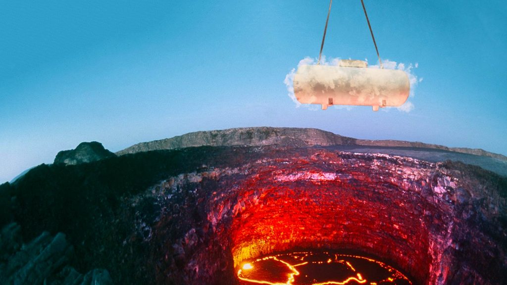 What if we poured liquid nitrogen into a volcano?