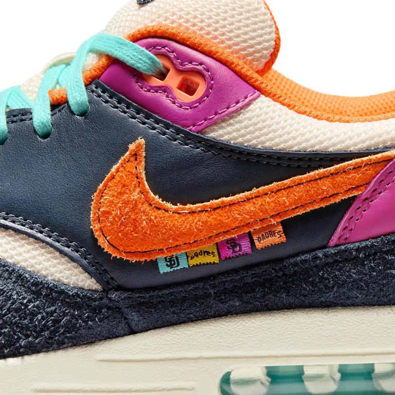 The papel picado detail on the San Diego Padres City Connect Nikes is ...