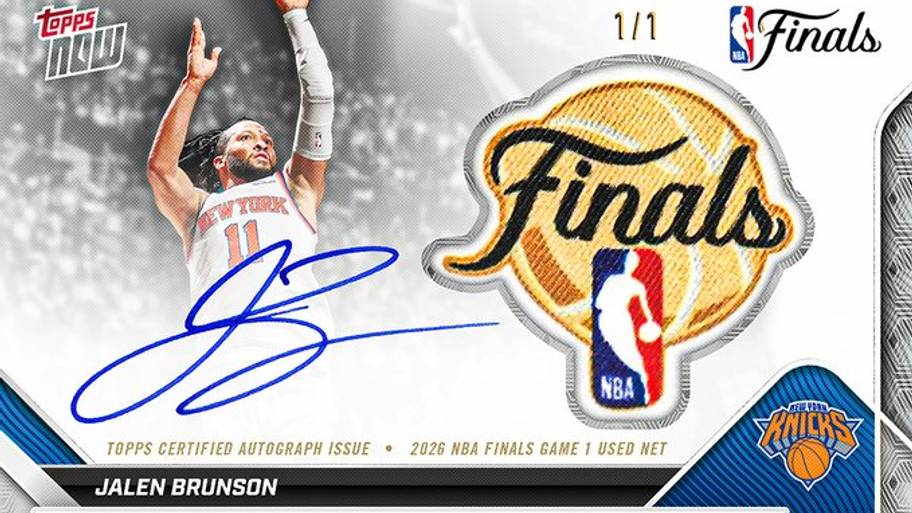 Jalen Brunson's NBA finals debut gets the ultimate hobby tribute