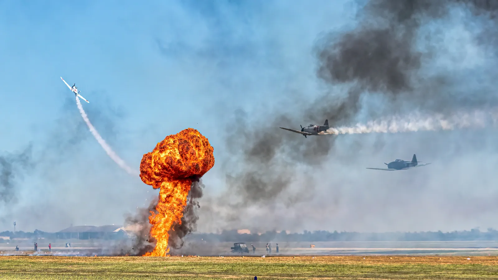 Plane dive-bombs crowded South Carolina beach