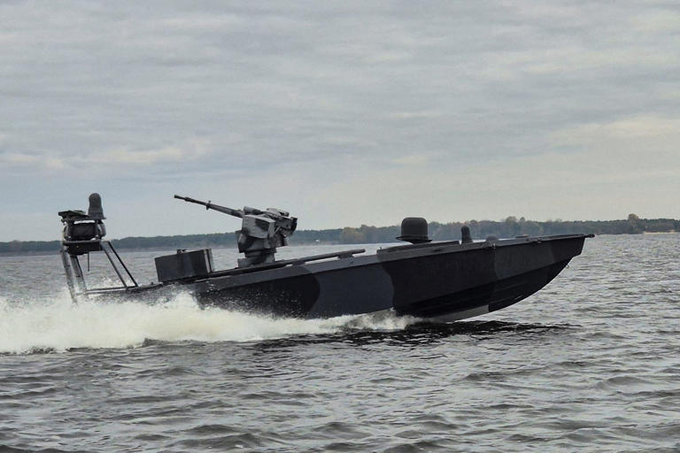 A Ukrainian naval drone blew up in a NATO port after Russian electronic ...