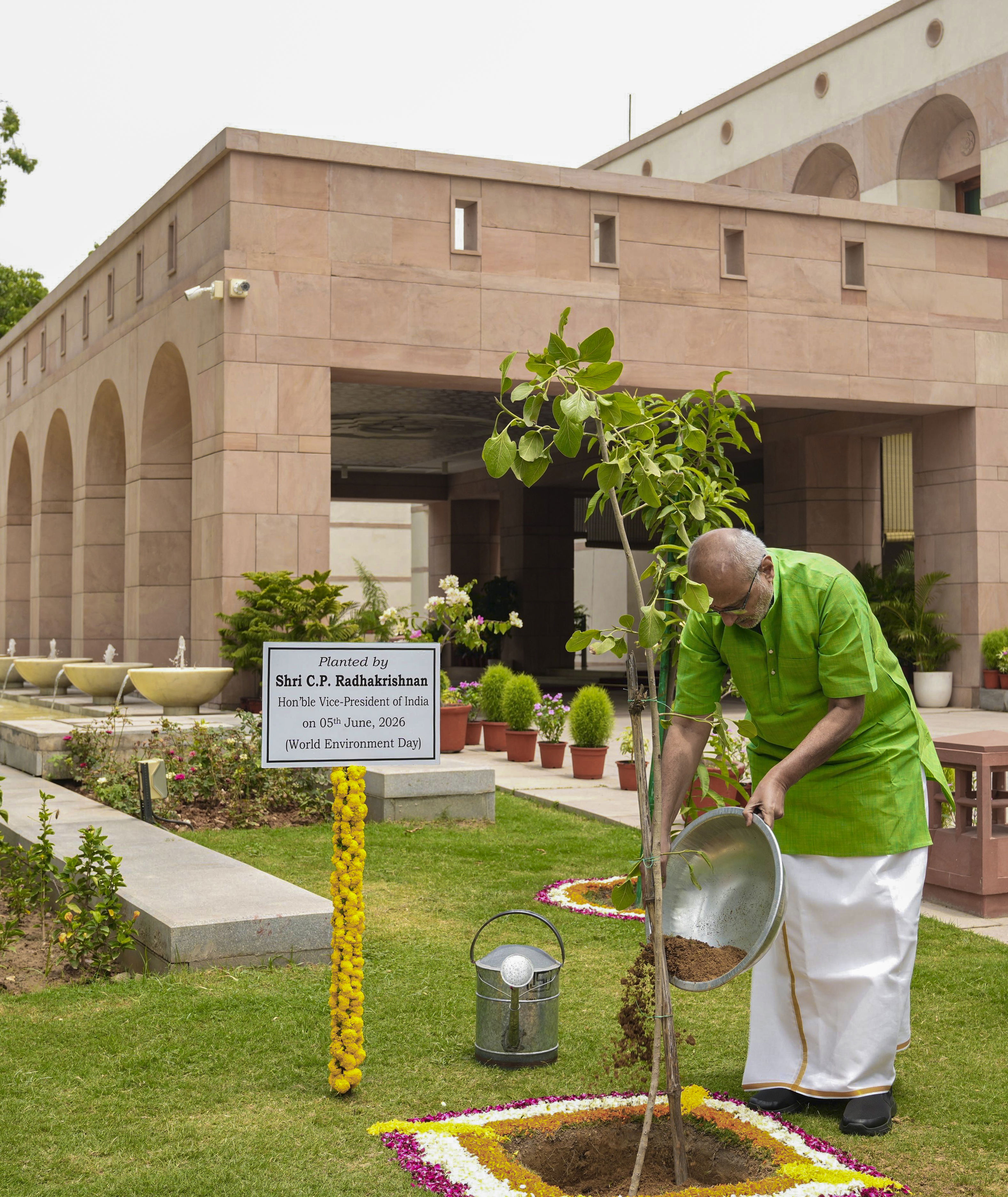 Plant trees; unite for greater good: Vice President