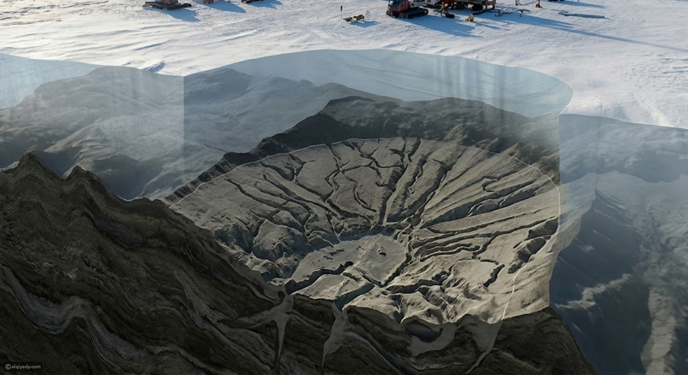Giant fan-shaped structure buried beneath Antarctica’s thickest ice ...