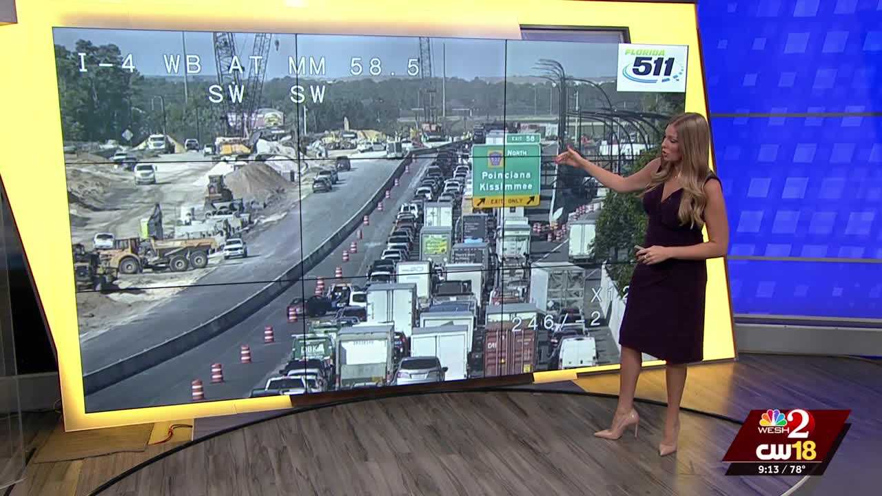 Major crash shuts down I-4 westbound in ChampionsGate