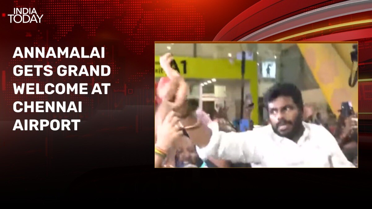 Annamalai, who quit BJP, receives rousing welcome at Chennai airport