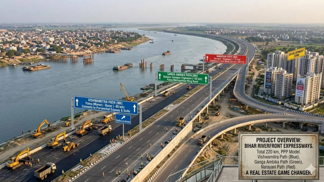 Bihar's 220-km riverfront expressway plan may open next real estate ...