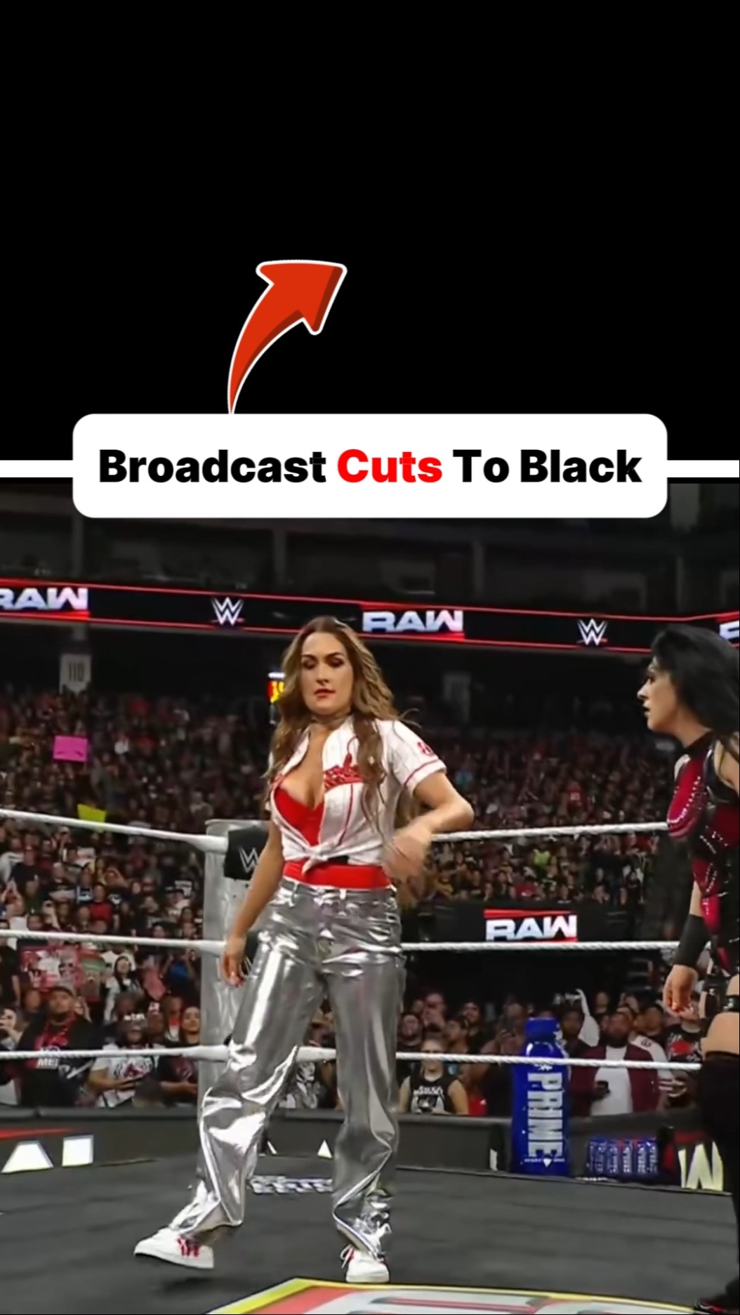 WWE cuts live feed after Nikki Bella's wardrobe mishap!