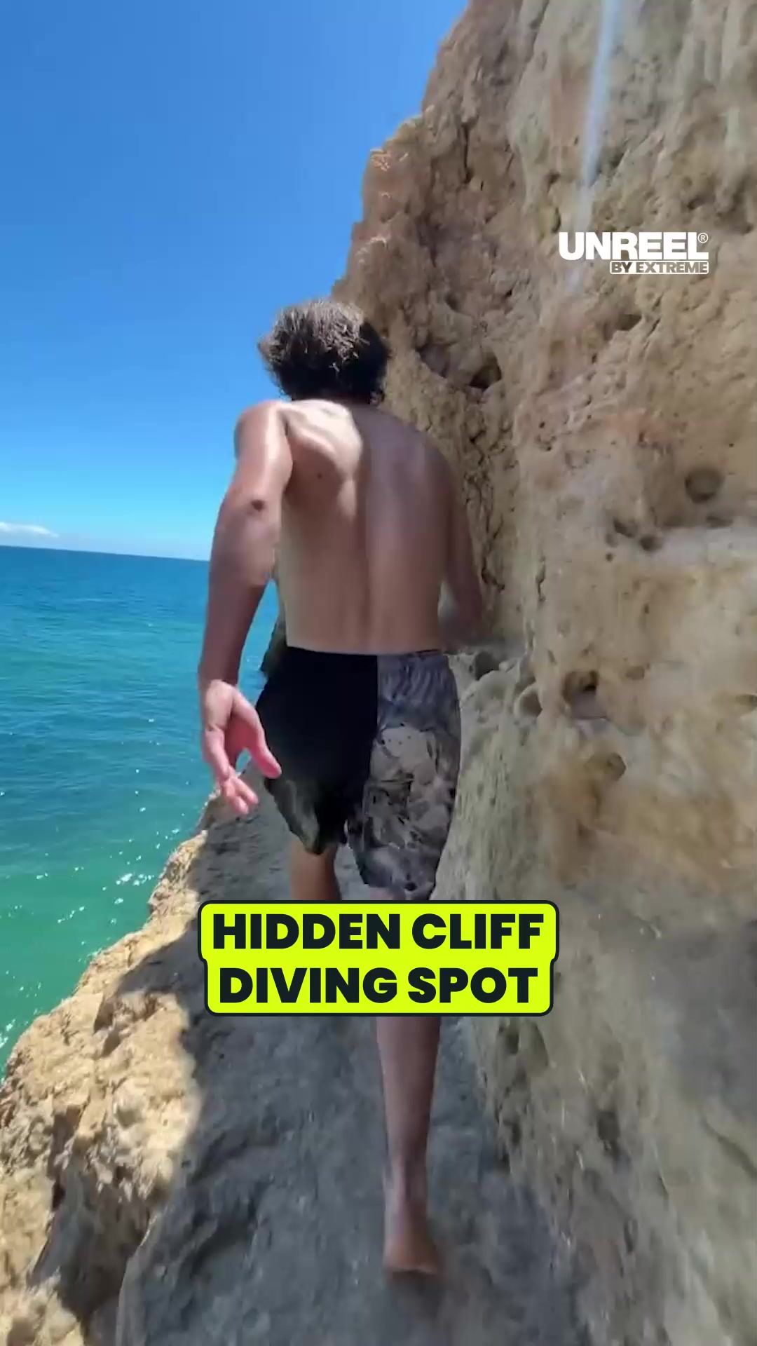Hidden cliff diving spot
