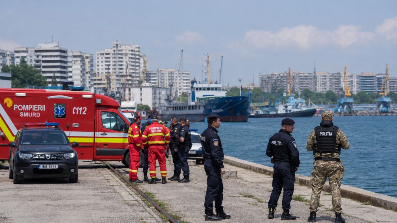 Shocking Black Sea drone blast hits Romania port
