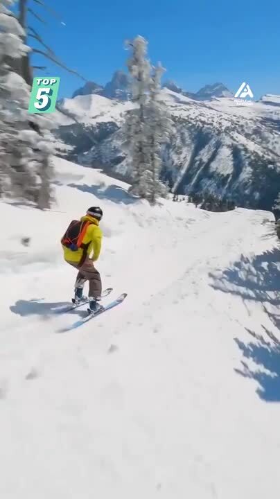 High flying skiing