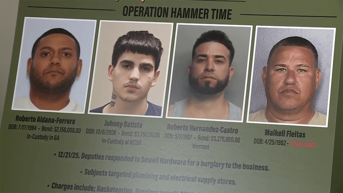 Miami-Dade man still wanted in 'Operation Hammer Time' retail theft ...