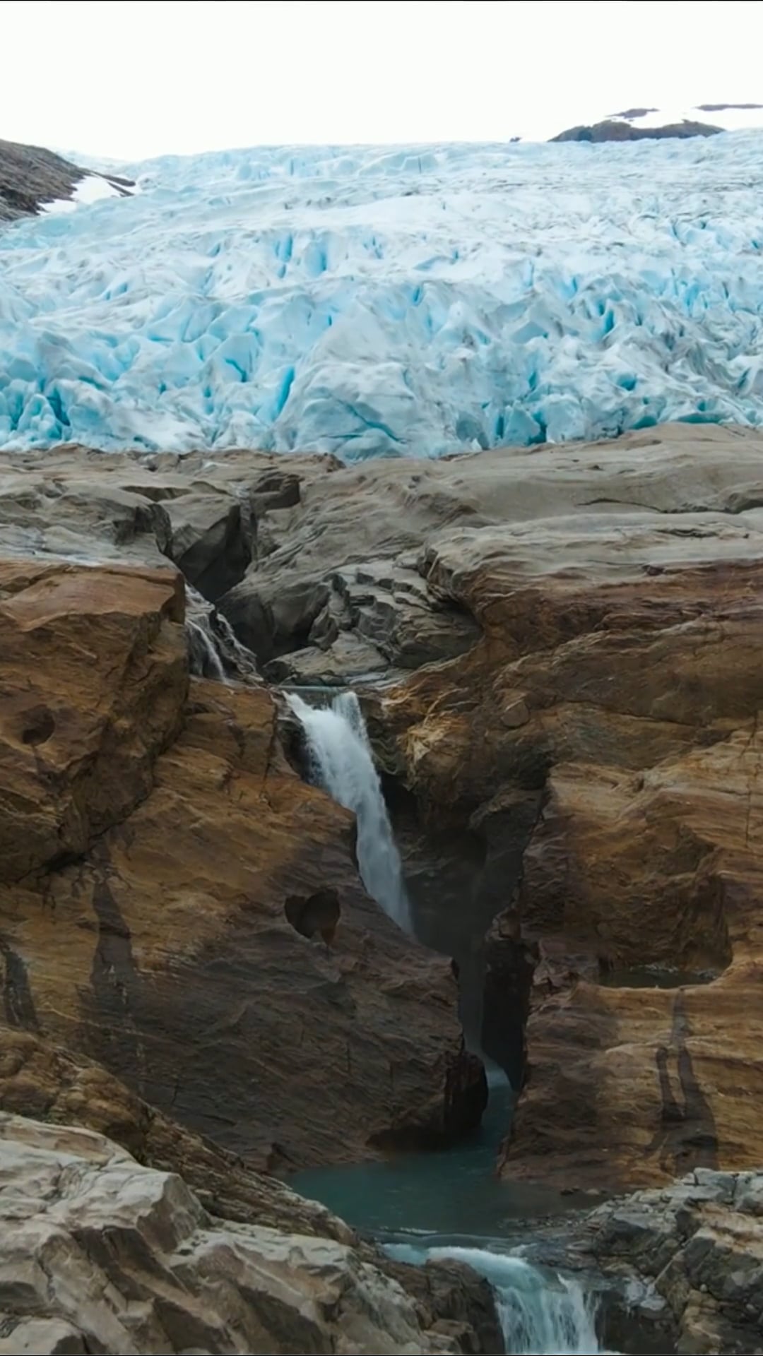 Drone views of Svartisen Glacier: Norway's spectacular Arctic landscape