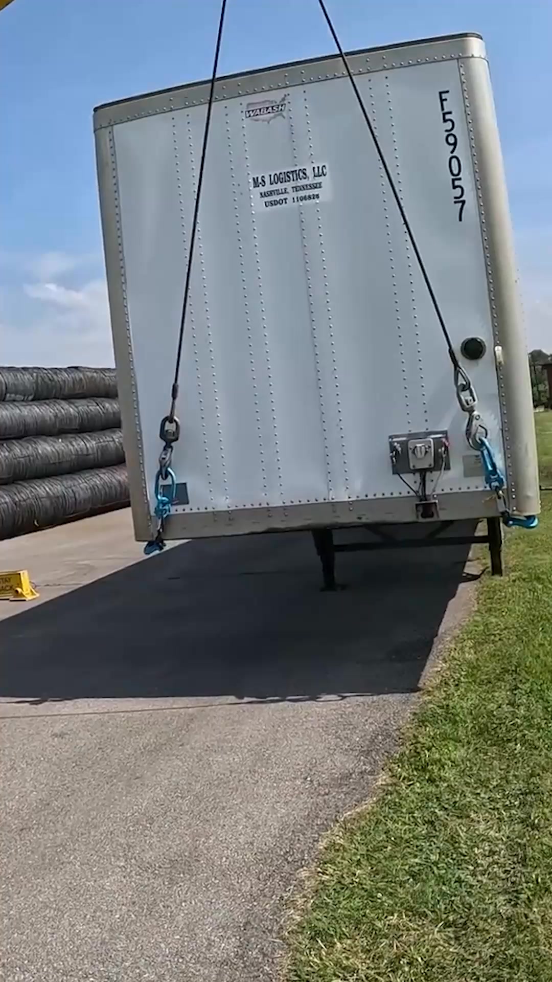 This was one heavy trailer