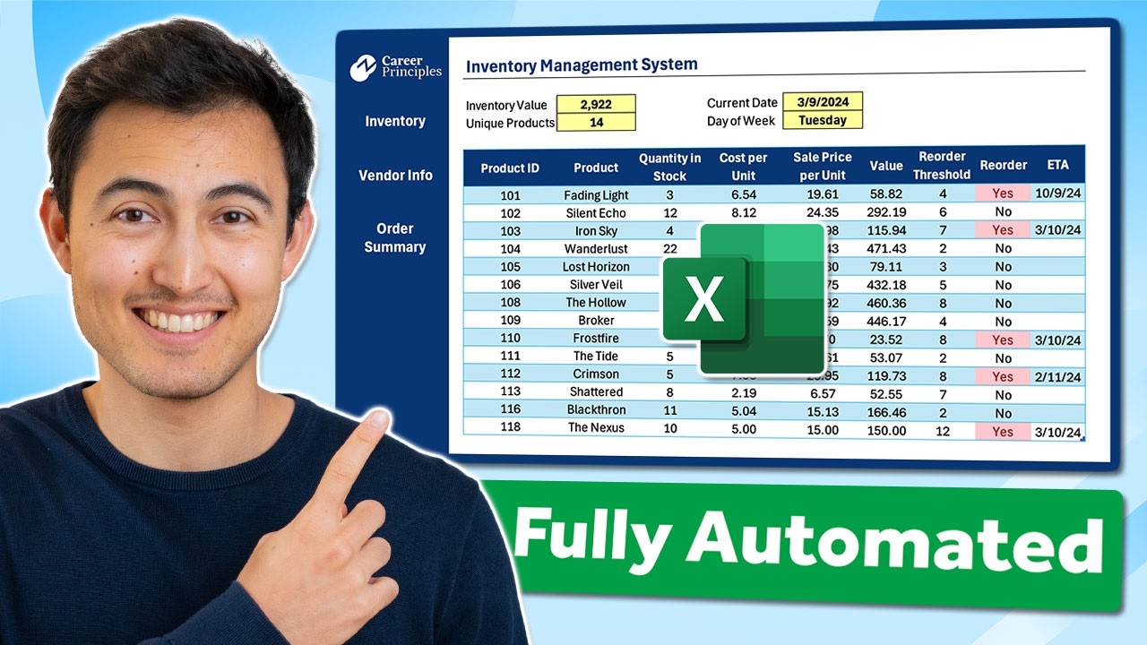 Easily create an inventory system in Excel 📊