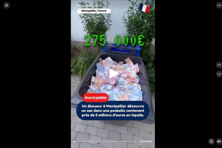 Un éboueur trouve 5 millions d’euros dans un sac à Montpellier ? C’est ...
