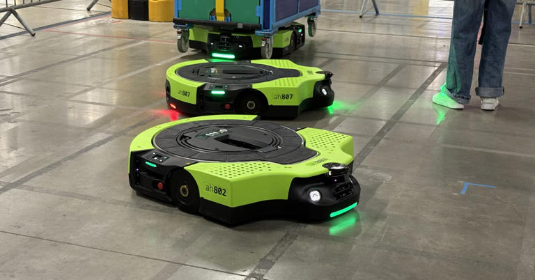 Amazon unveils latest warehouse robot as tech giants continue AI layoffs