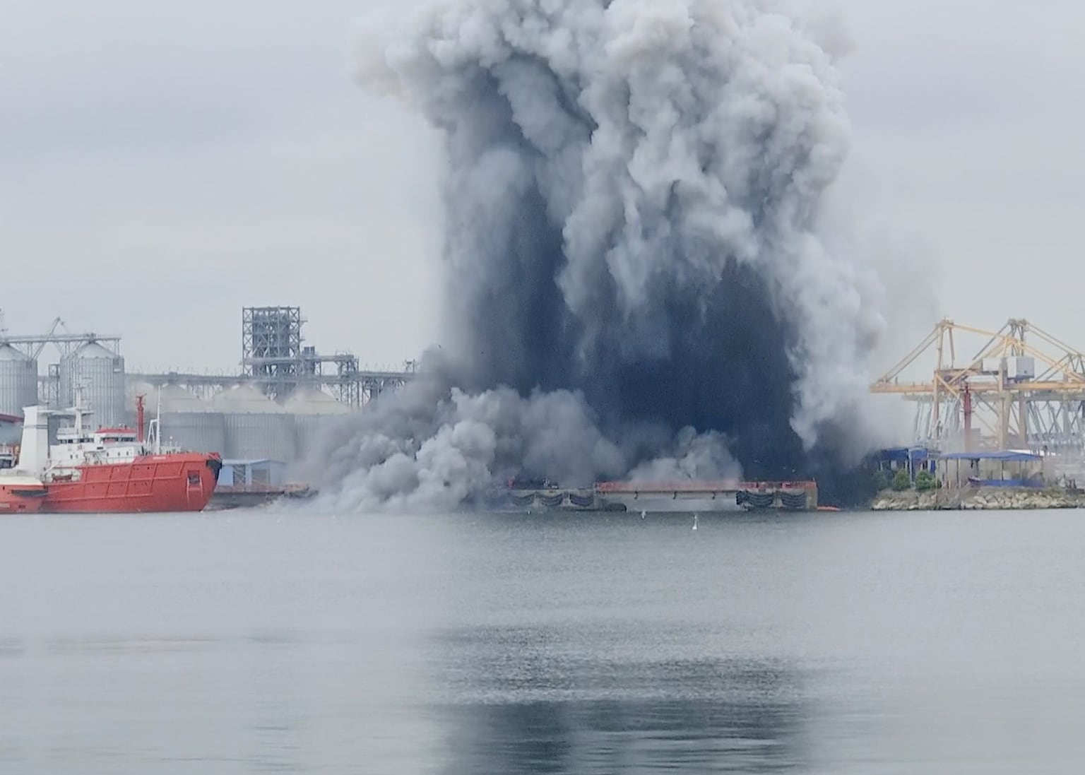 Maritime drone being used in Ukraine war explodes at Romanian port