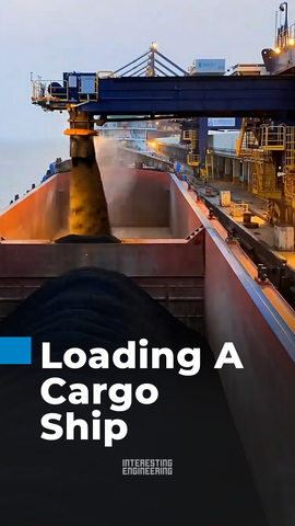 Loading thousands of tons of coal