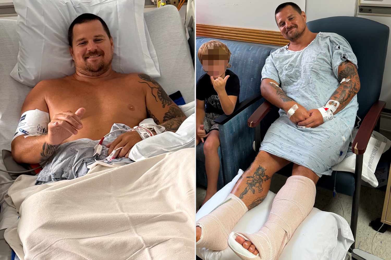 Dad of 2 speaks out from hospital bed after surviving shark attack: 'I ...