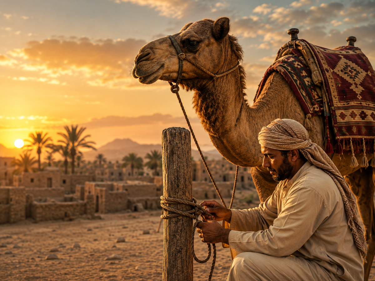 Arabic proverb of the day: 'Trust in God, but tie your camel ...