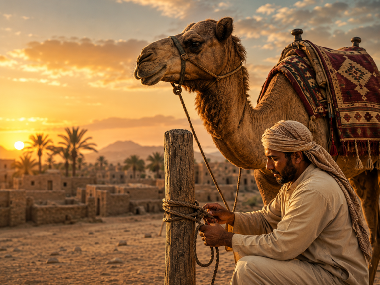 Arabic proverb of the day: 'Trust in God, but tie your camel ...