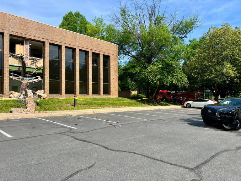 Two hurt after truck crashes into Gaithersburg church, causes brick ...