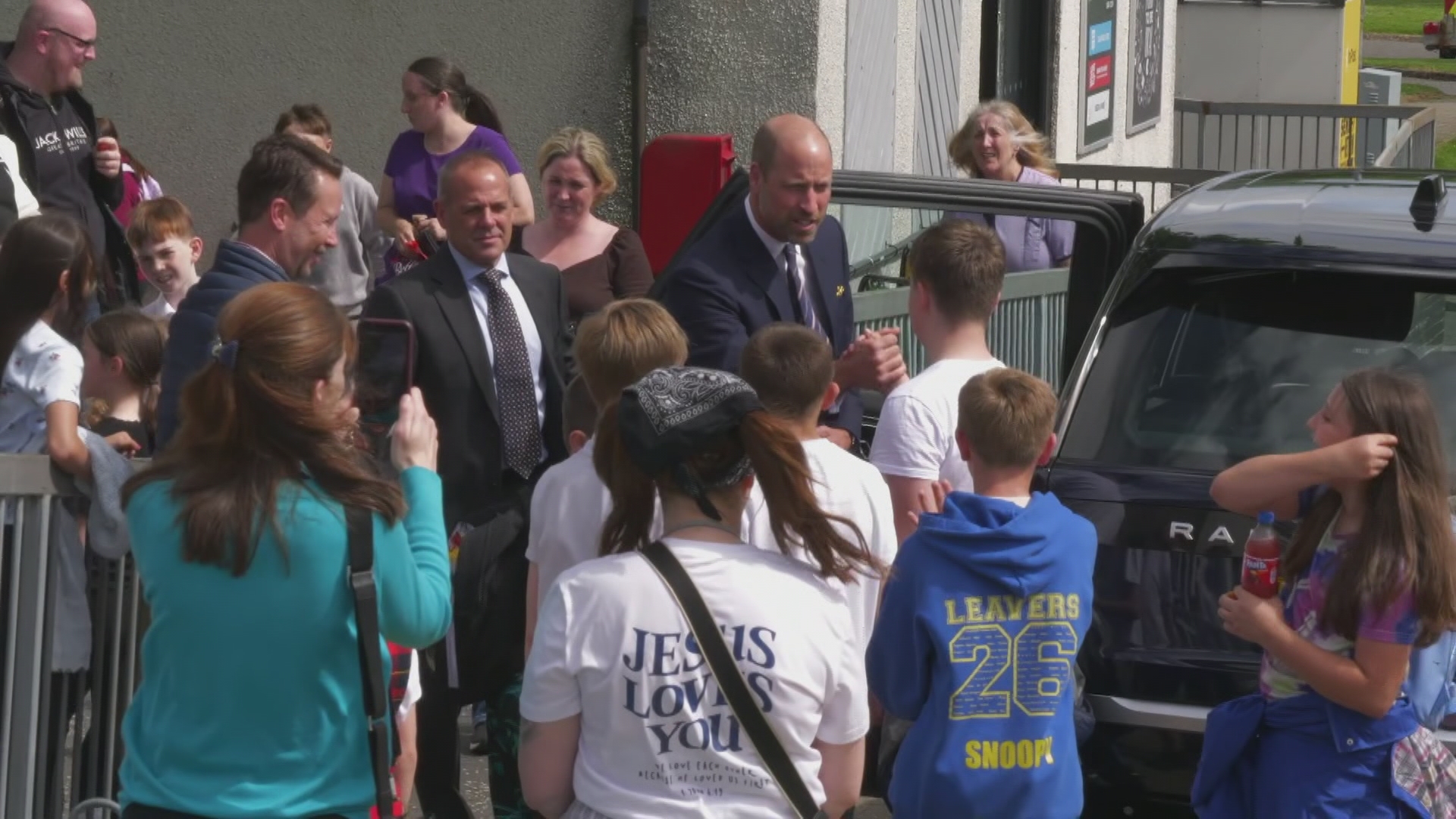 Kids left ecstatic after shaking hands with Prince William
