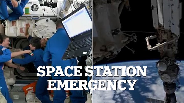NASA astronauts prepare to evacuate International Space Station