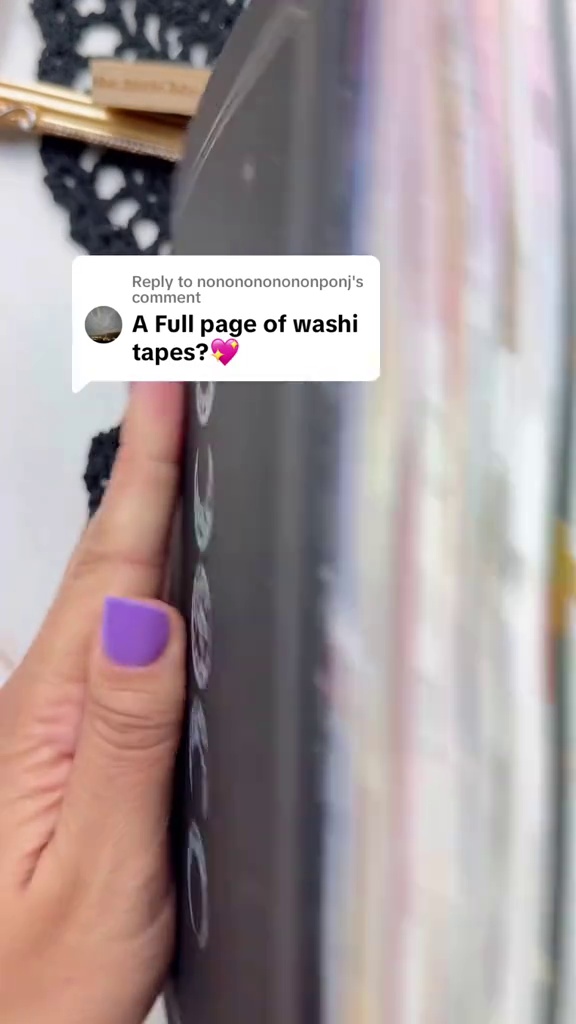 Designing a soothing full page washi tape journal spread