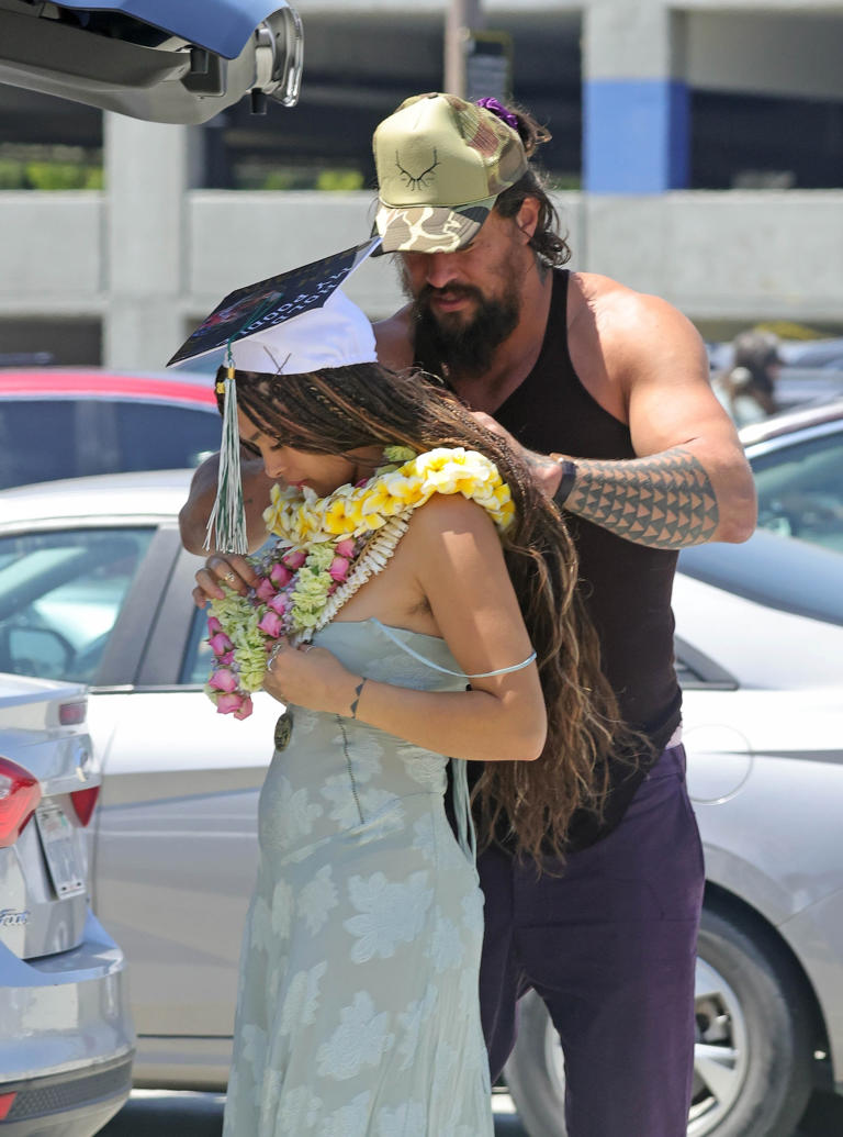 Lisa Bonet and ex Jason Momoa reunite for daughter Lola’s high school ...