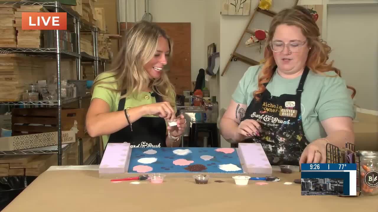 Pick your project and get creative at Board and Brush!