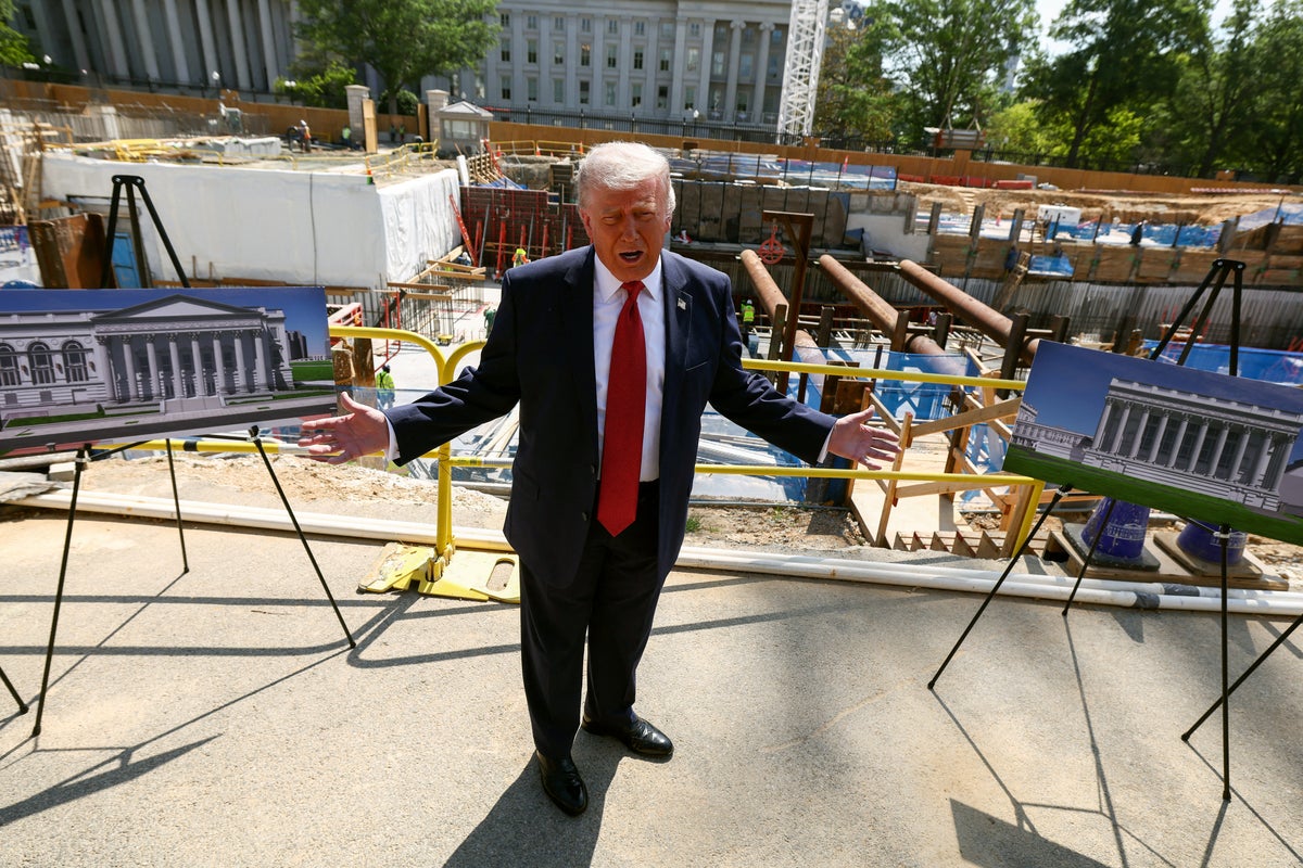 Trump could bulldoze Statue of Liberty, DOJ argues in ballroom fight