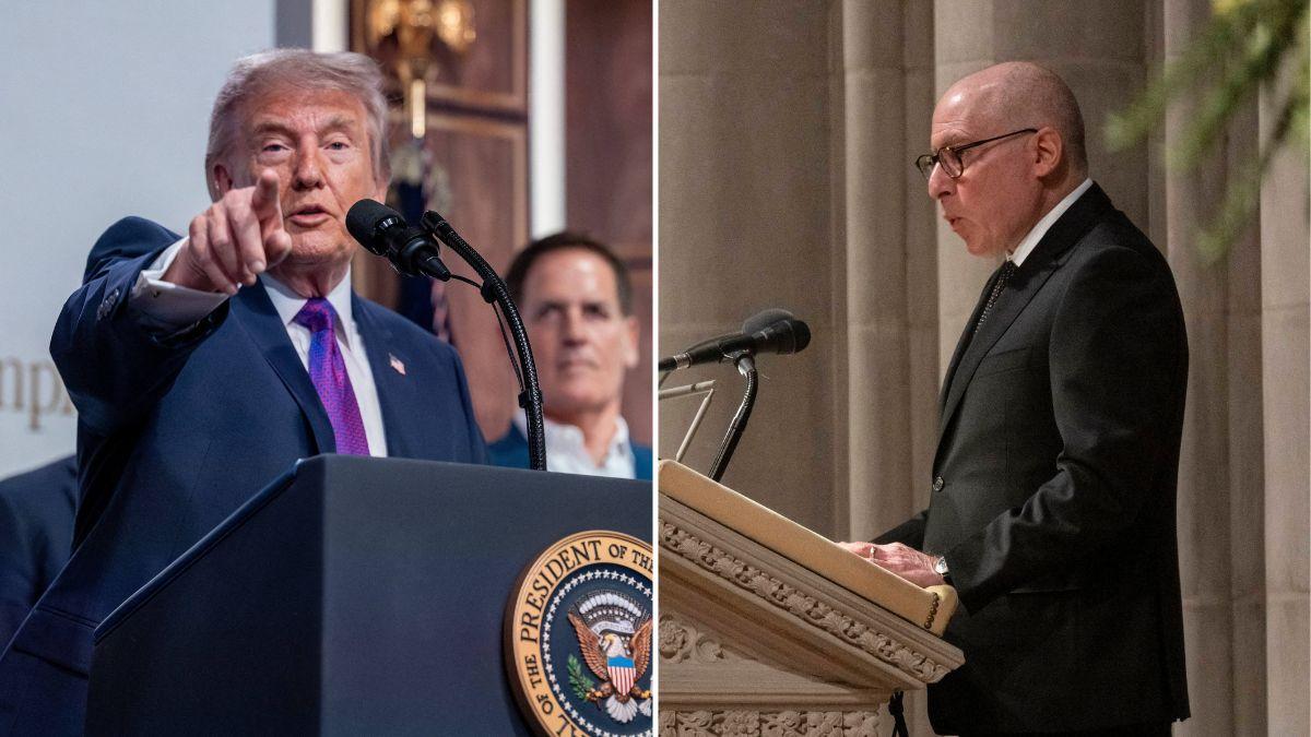 Donald Trump's voice sounds 'unusually weak' as he 'barely raises his ...