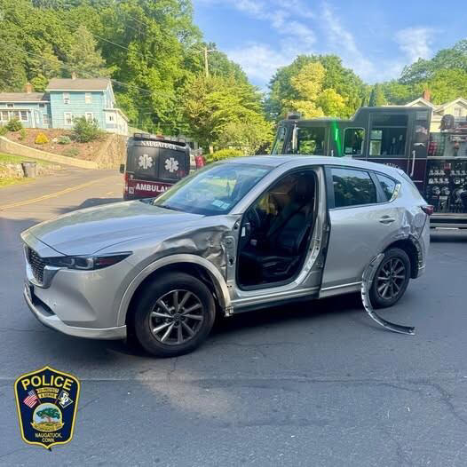 Delivery driver seriously hurt by own vehicle in Naugatuck, police say