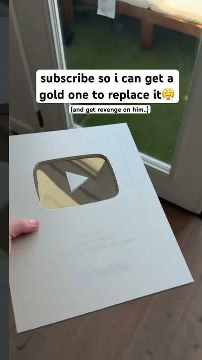 My friend destroyed my YouTube play button!