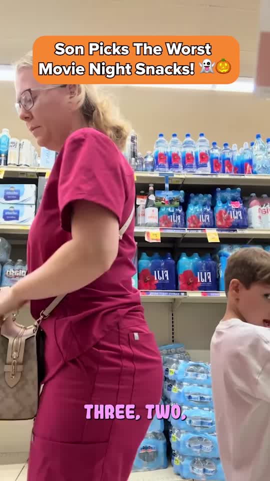 Son picks the movie snacks