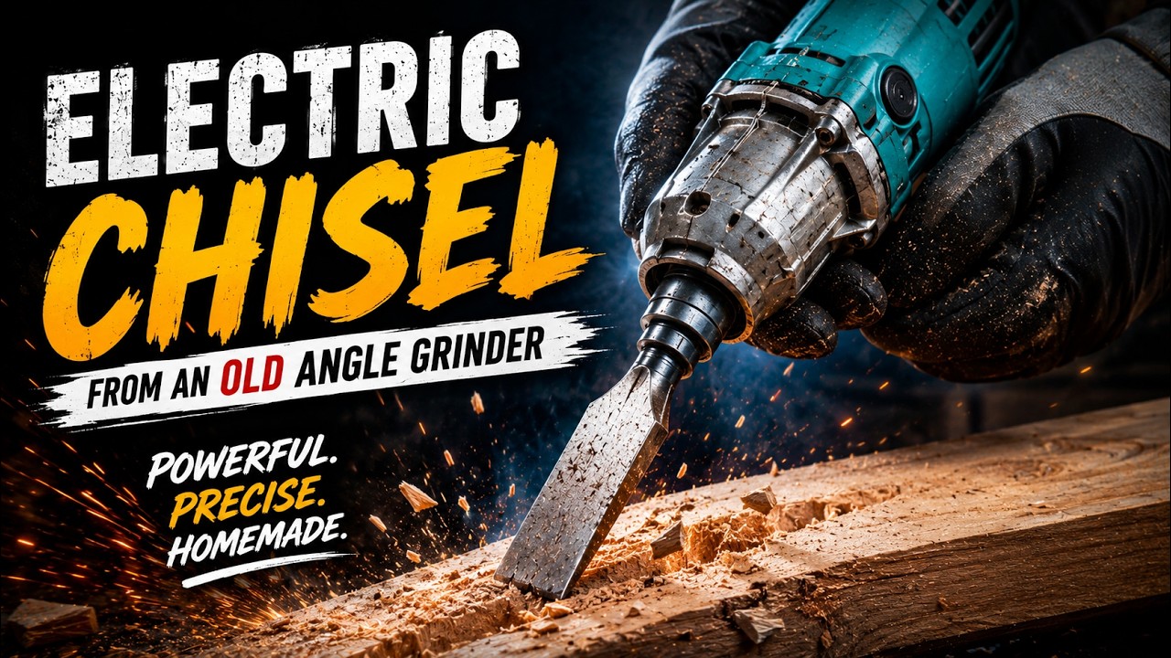 Electric chisel from an old angle grinder