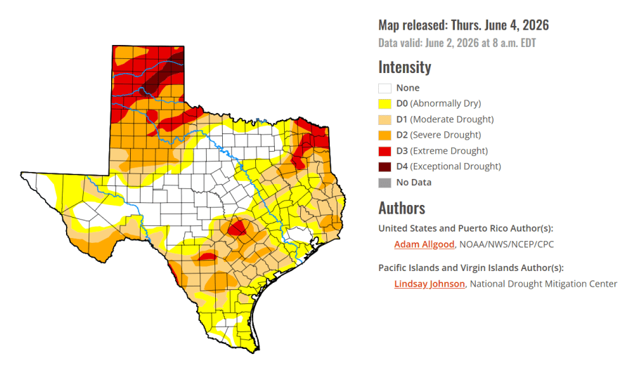 Most of Central Texas still in 'moderate to extreme' drought despite rain