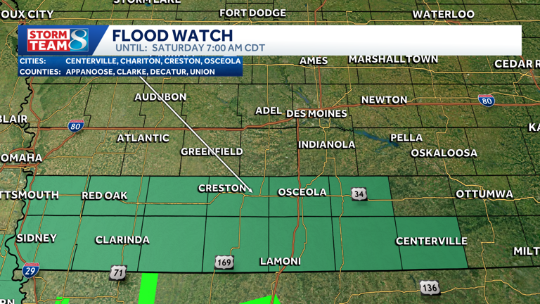 Severe storms move through southern Iowa overnight