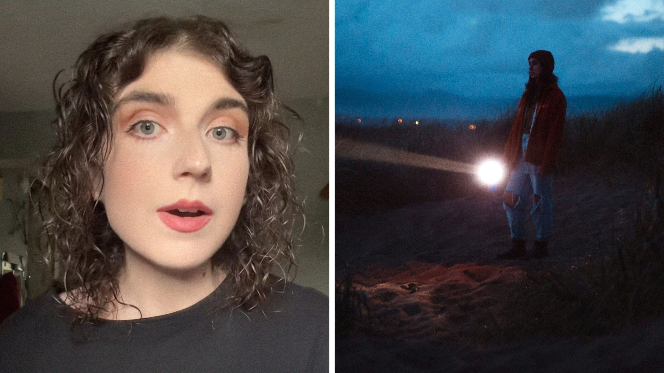 Woman who lives in Appalachia takes her dog out at night. Then she sees ...