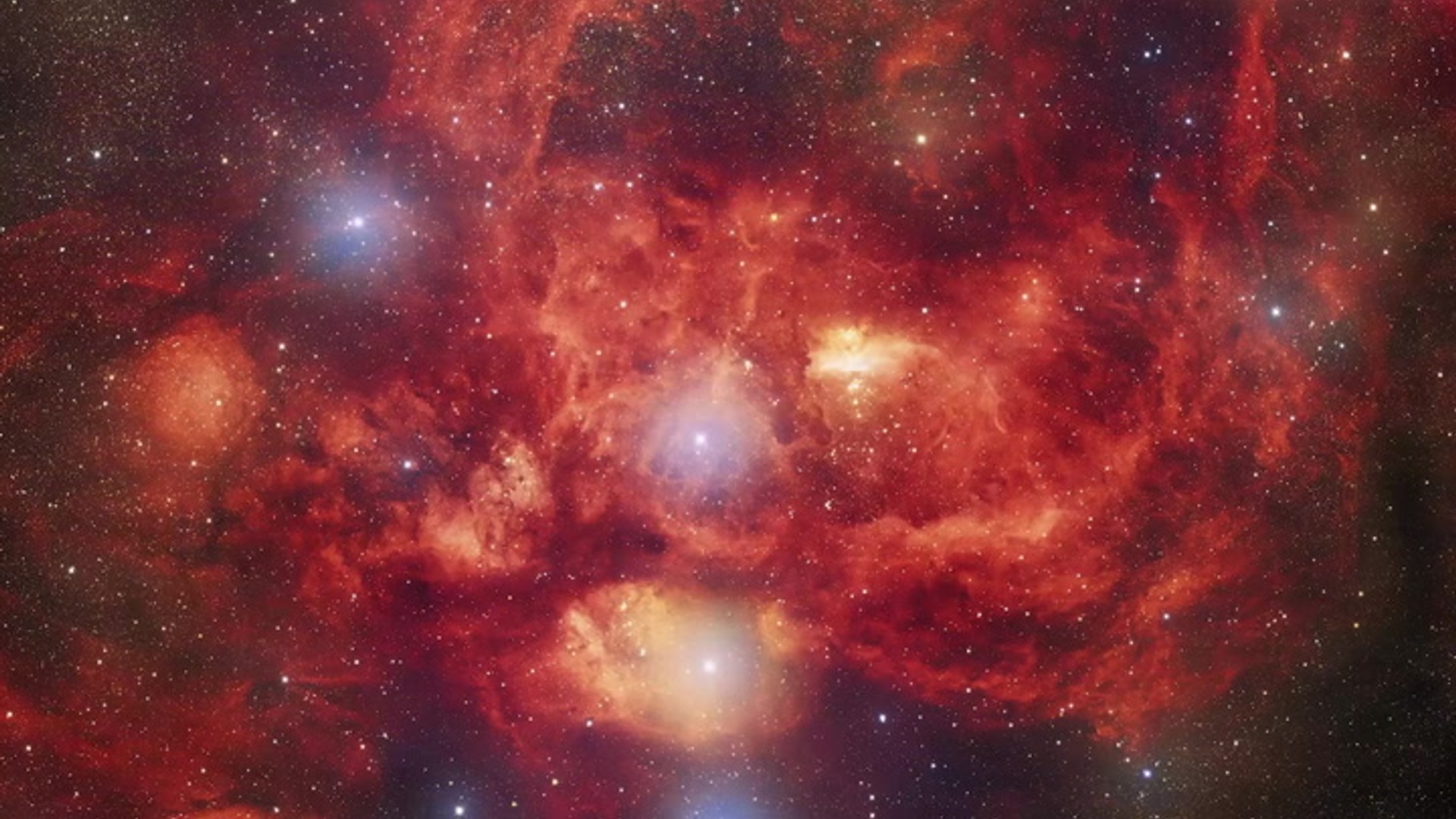 Stunning lobster nebula view captured by dark energy camera