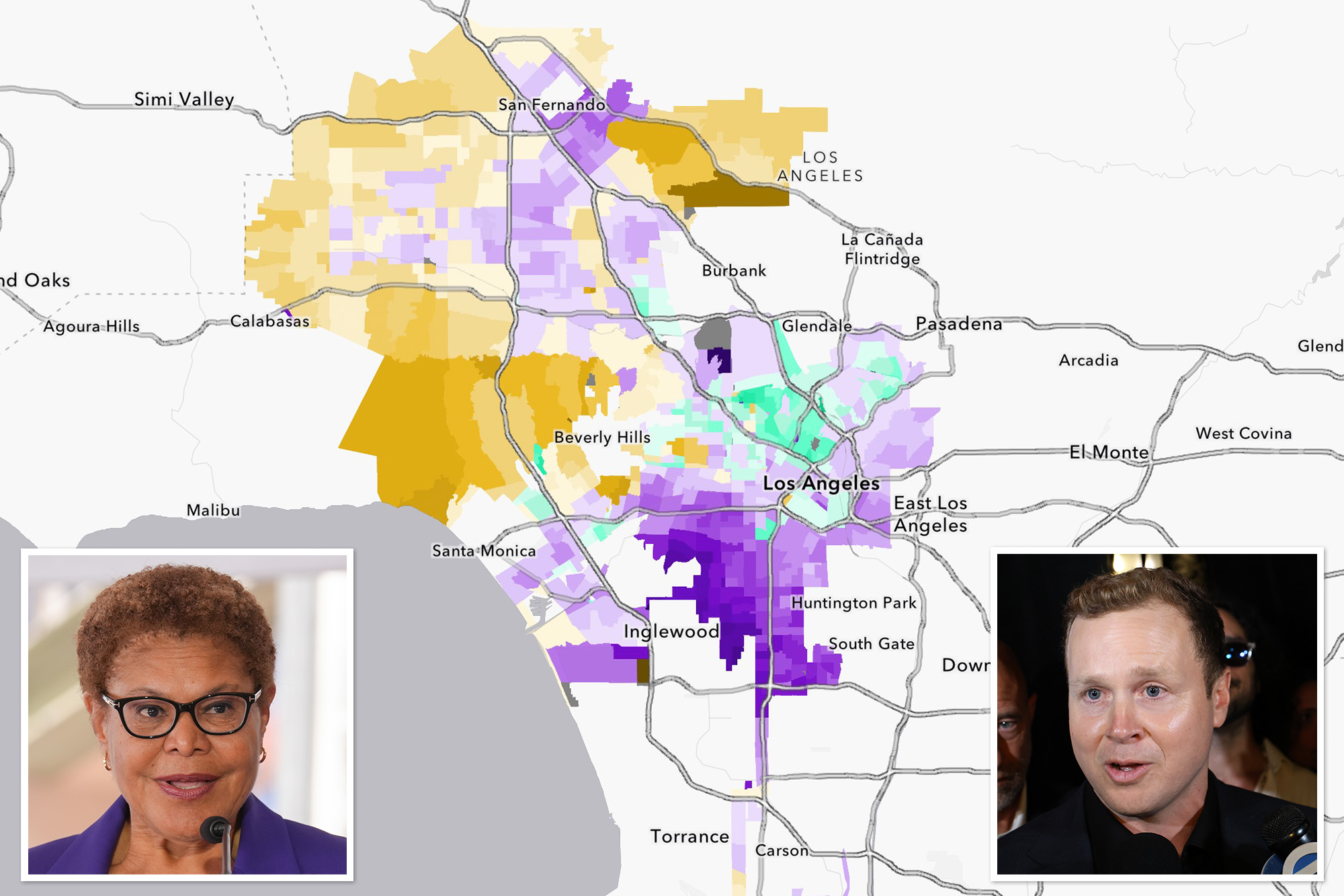 Map: See how your neighborhood voted in the LA mayoral race as election ...